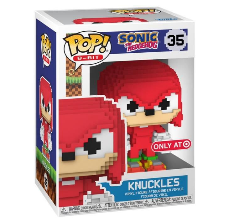 Funko Pop! Games: Sonic The Hedgehog - Sonic (8-Bit) / Knuckles (8-Bit ...