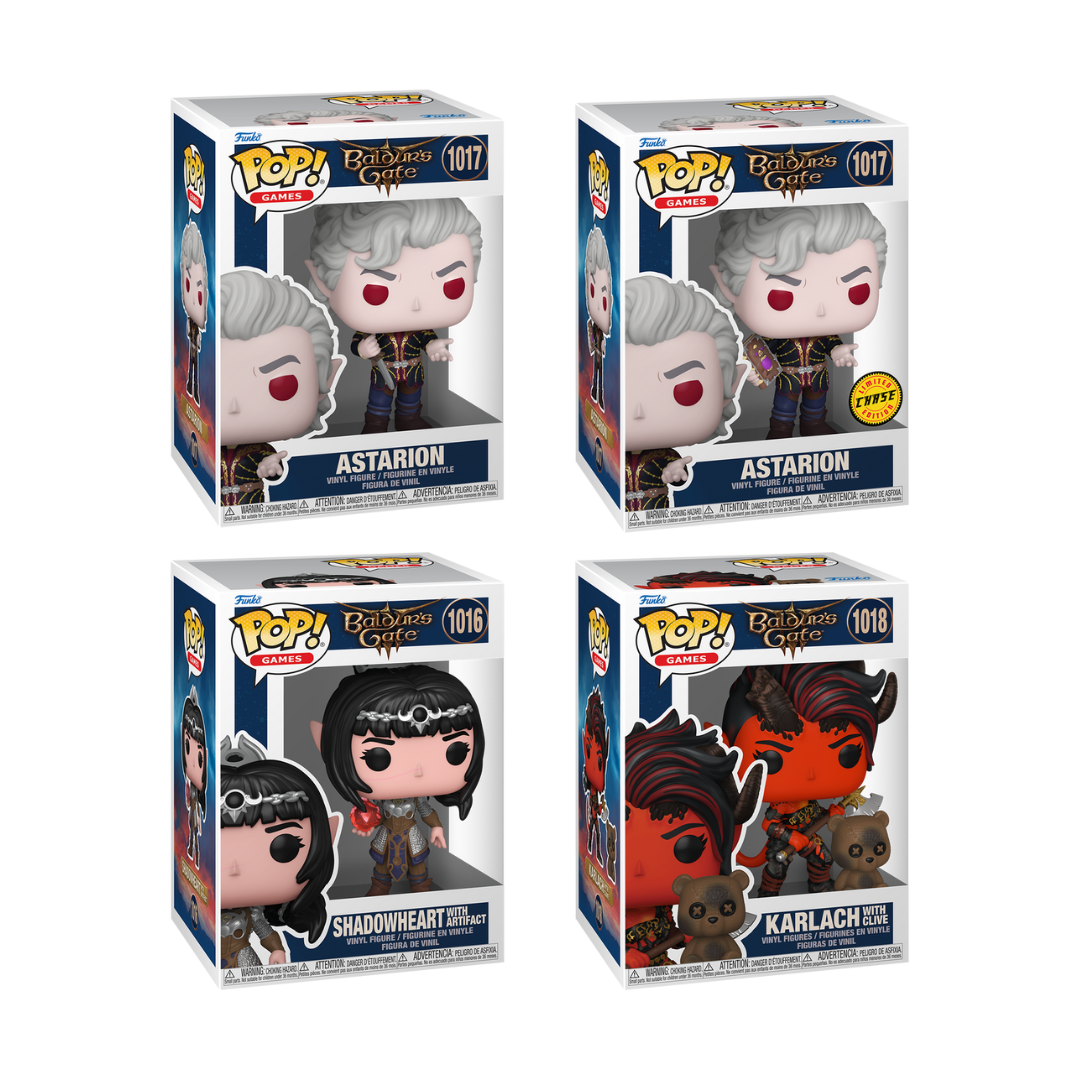 Funko Pop! Games: Baldur's Gate III - Astarion / Shadowheart / Karlach ...