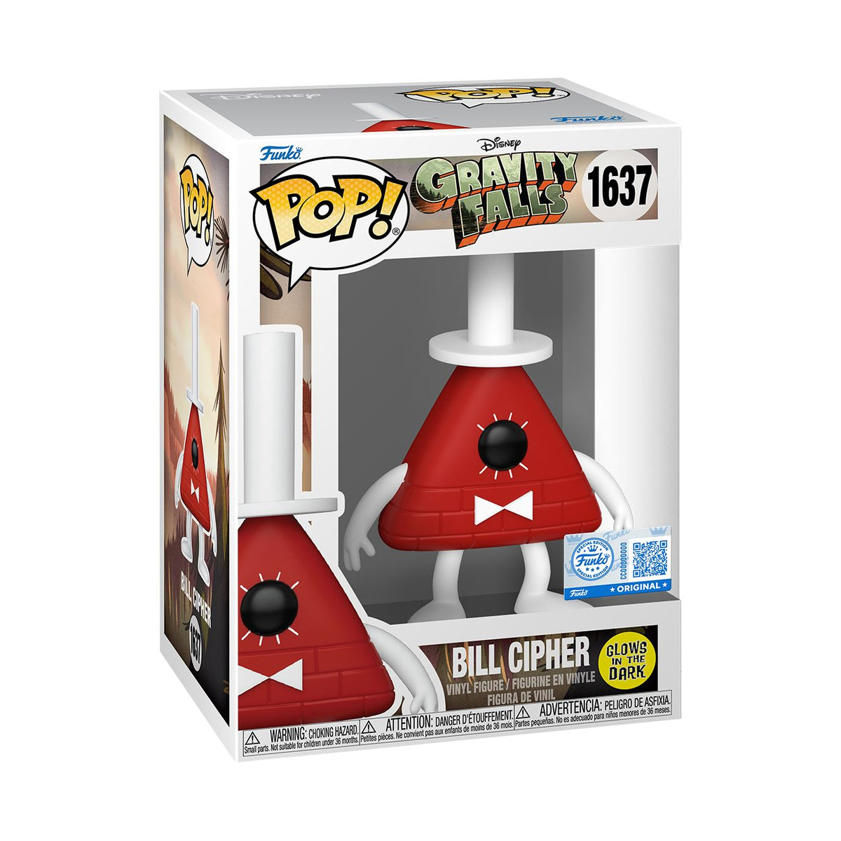 Funko Pop! Television: Gravity Falls - Bill Cipher (Red) #1637 [Funko ...