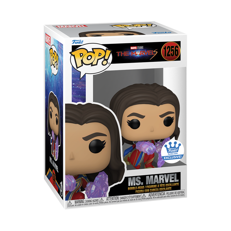 Funko Pop! MARVEL MS MARVEL (EMBIGGEN PUNCH) #1256 [FUNKO SHOP EXCLUSI ...