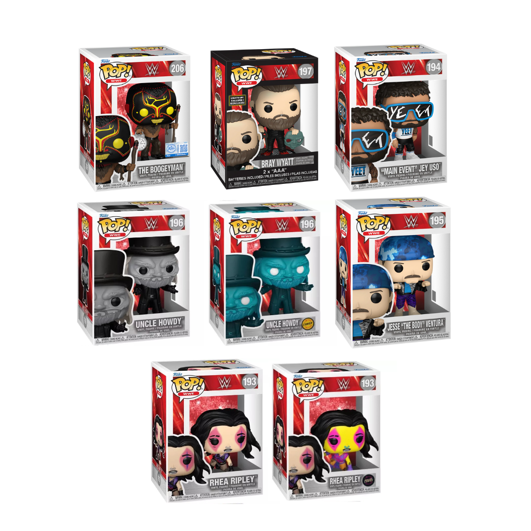 Funko Pop! Sports: WWE - The Boogyman / Bray Wyatt (SFX) / Jey Uso / U ...