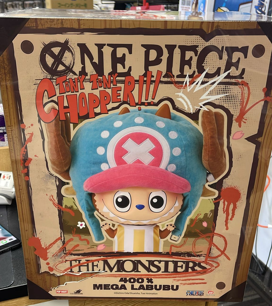 PopMart: The Monsters (Labubu) X One Piece - Mega Labubu 400% Tony Ton ...