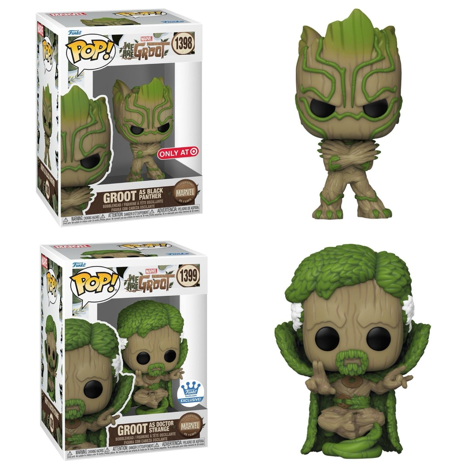 Funko Pop! Marvel: We Are Groot - Groot #1398 / Groot #1399 *PREORDER ...