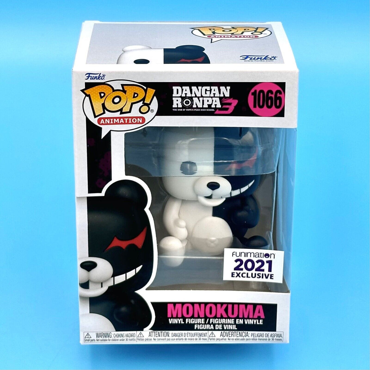 Funko Pop! Animation: DANGANRONPA 3: MONOKUMA #1066 [FUNIMATION 2021 E ...