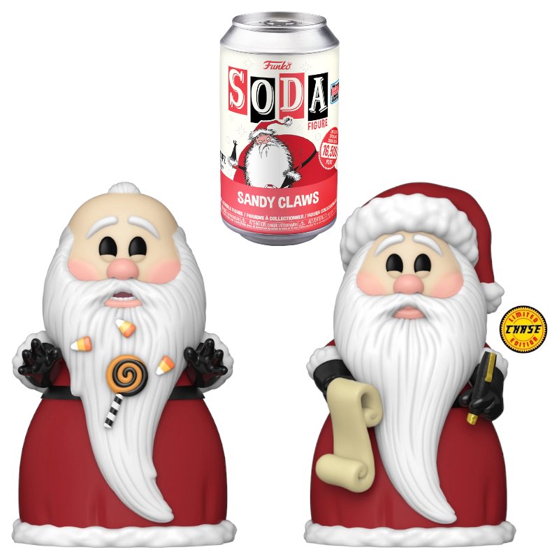 FUNKO SODA VINYL NIGHTMARE BEFORE CHRISTMAS SANDY CLAWS SEALED CAN CHA ...