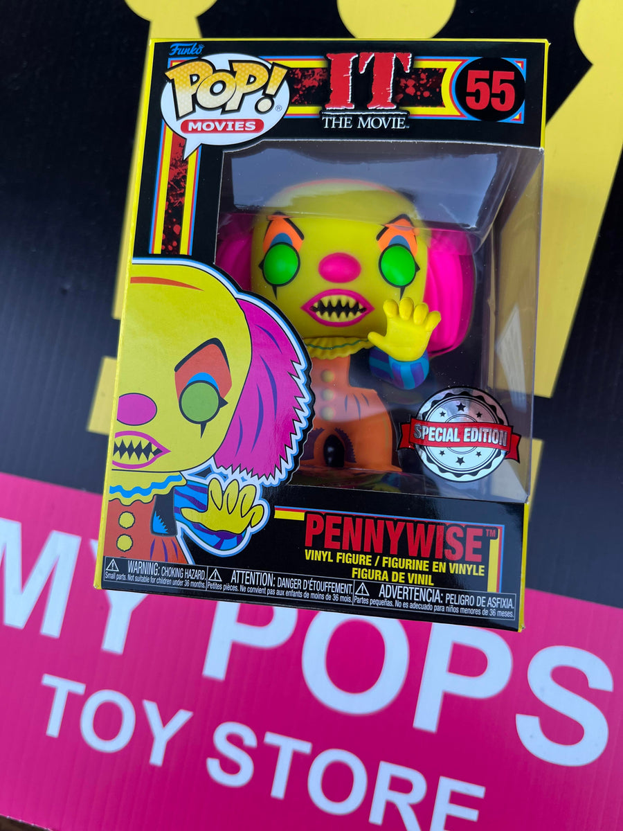 FUNKO POP! IT THE MOVIE PENNYWISE BLACKLIGHT [SPECIAL EDITION] #55 ...