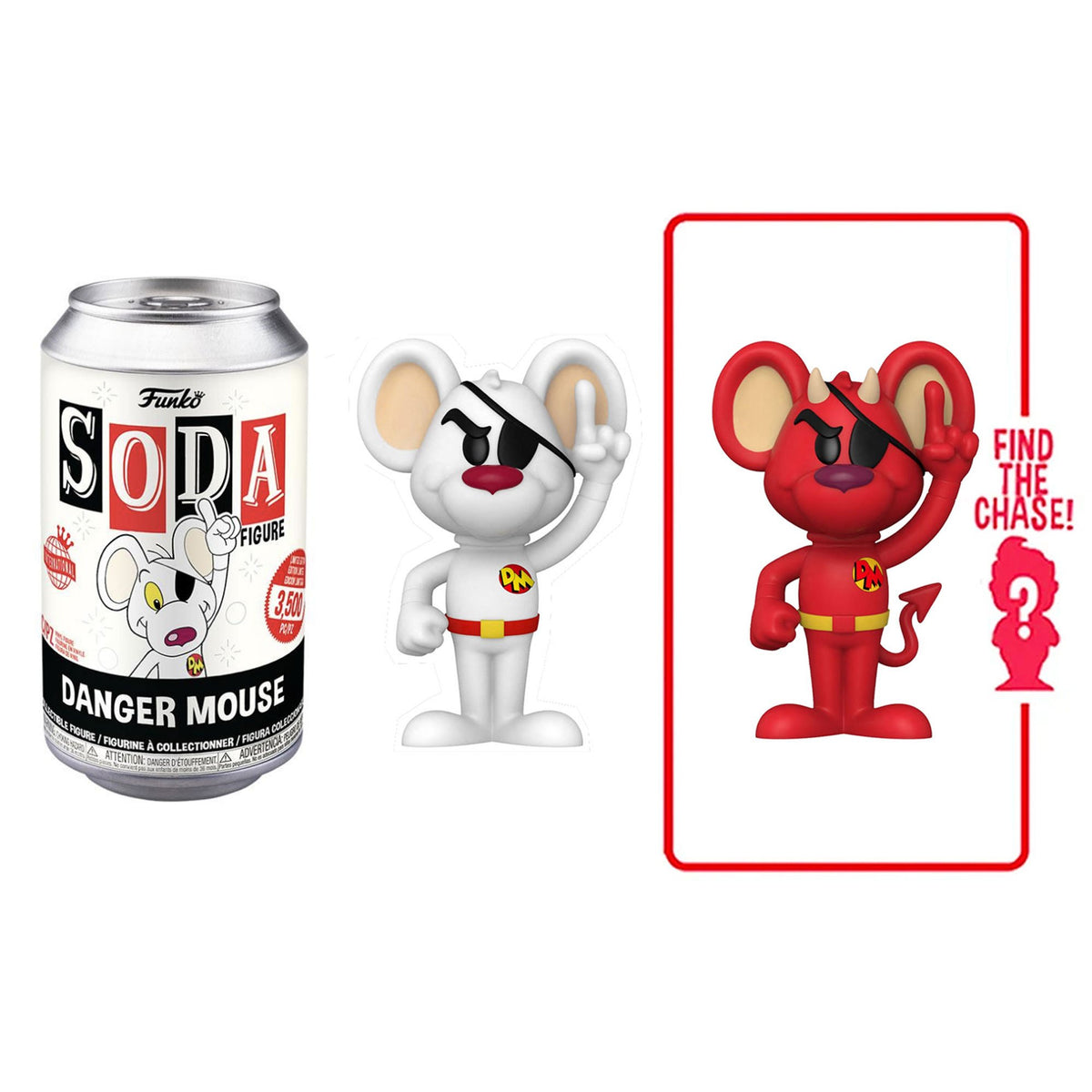 Funko Vinyl Soda Can Danger Mouse with chance of chase LIMITED 3500 ...