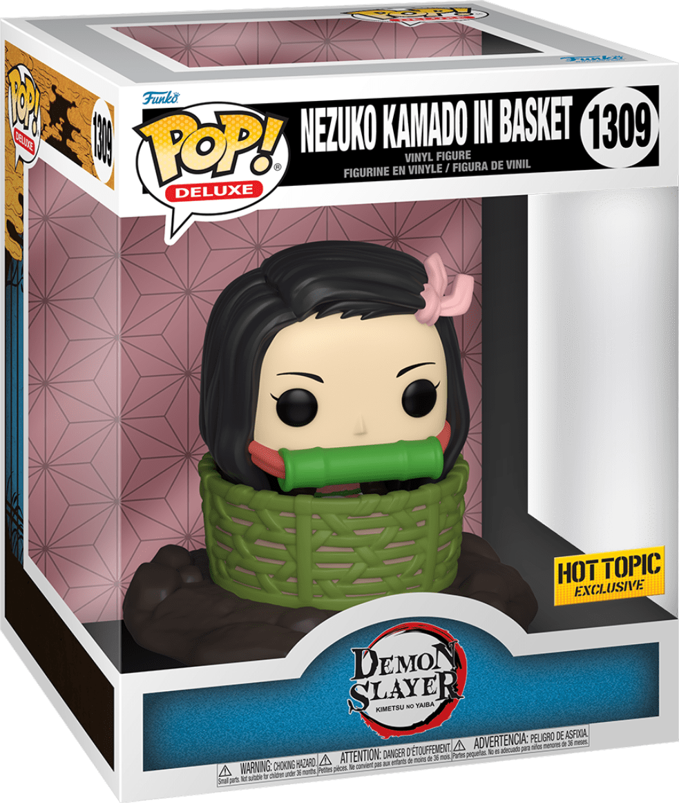 FUNKO POP! DELUXE ANIMATION: DEMON SLAYER - 6" NEZUKO KAMADO IN BASKET ...