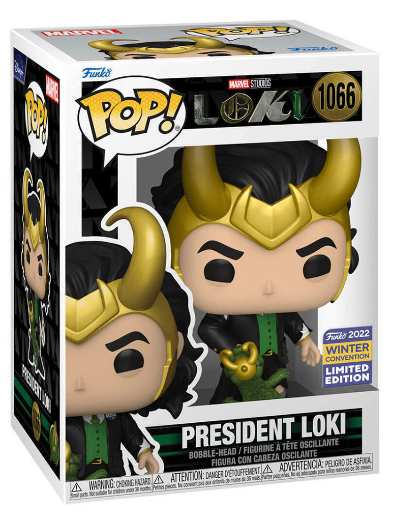 FUNKO POP! MARVEL: LOKI [TV SERIES] - PRESIDENT LOKI [W/ ALLIGATOR LOK ...